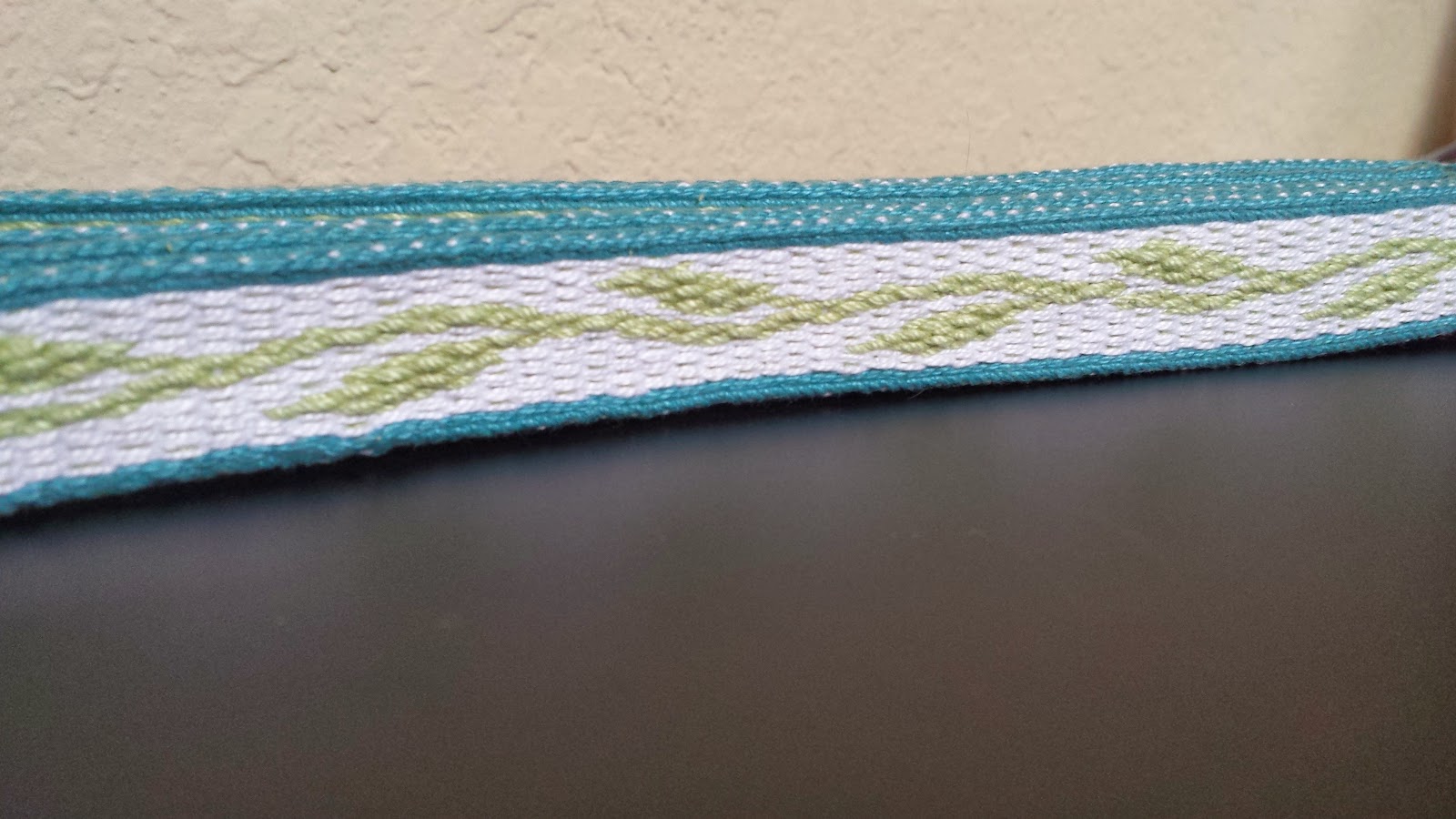 Weaving in Sangre del Sol: First try at Double Faced Tablet Weaving