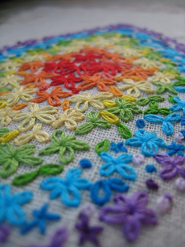 fiberluscious: The Chain Stitch or Lazy Daisy Stitch Tutorial