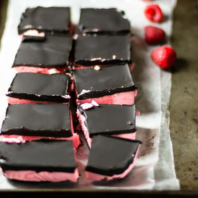 CHOCOLATE RASPBERRY CANDY BARS - FOOD AND DRINK
