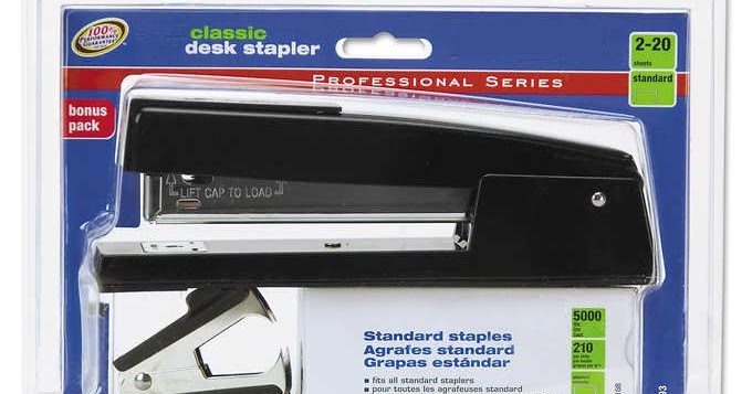 Classic Stapler Pack With Rubber Base