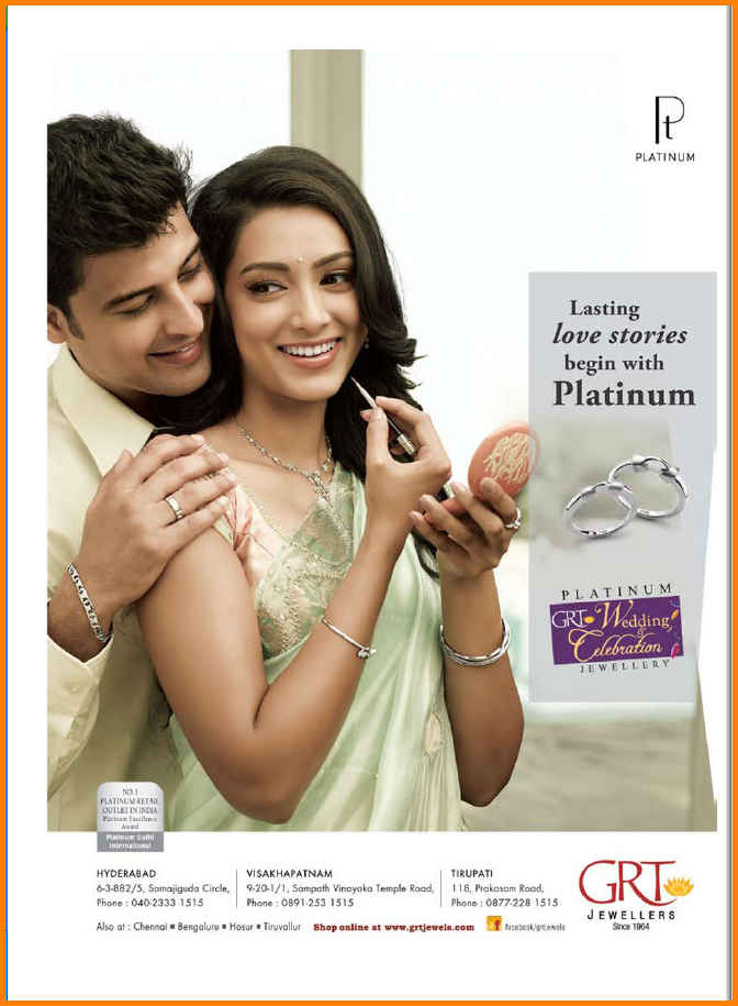 TELUGU WEB WORLD: PLATINUM JEWELLERY - LASTING LOVE STORIES BEGIN WITH ...