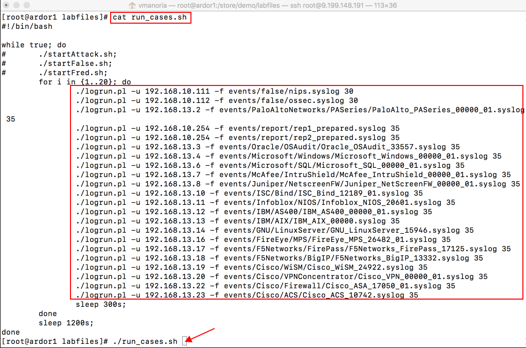 Generate Demo Log Events for QRadar CE 7.3.1