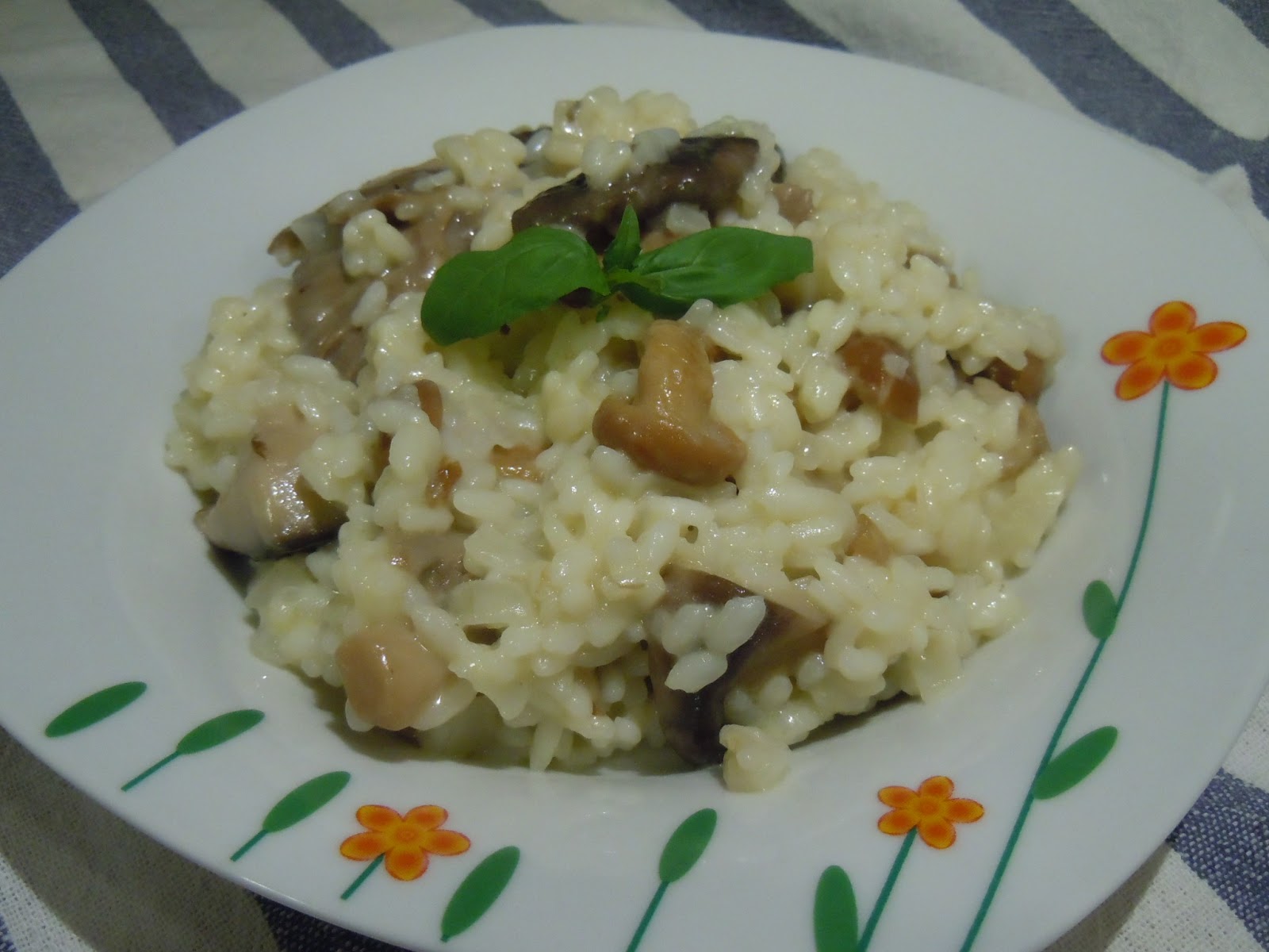 "Pal vientre, todo lo que entre": Risotto de hongos