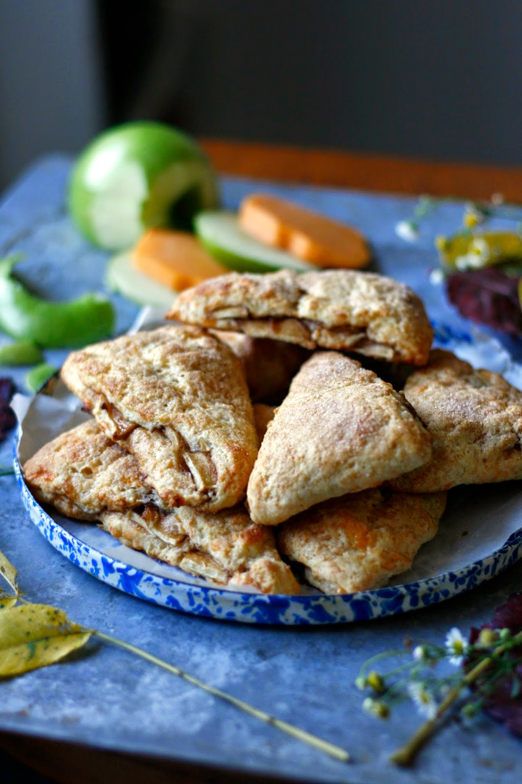 Indigo Scones: Cheddar Apple Pie Biscuits
