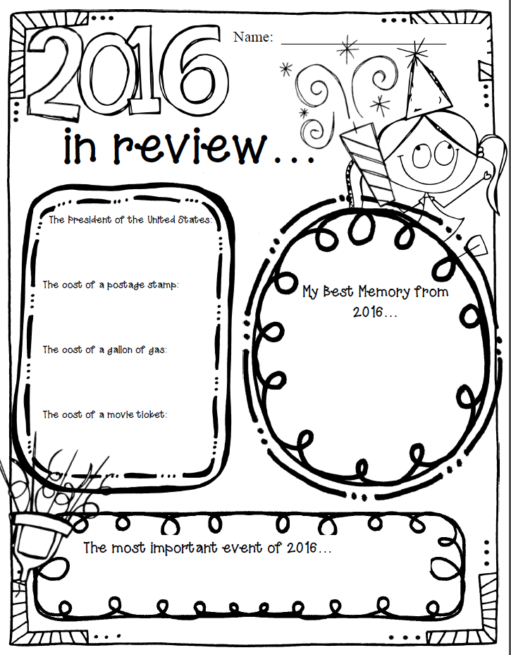 The 2 Teaching Divas: Happy New Year! Updated for 2017!