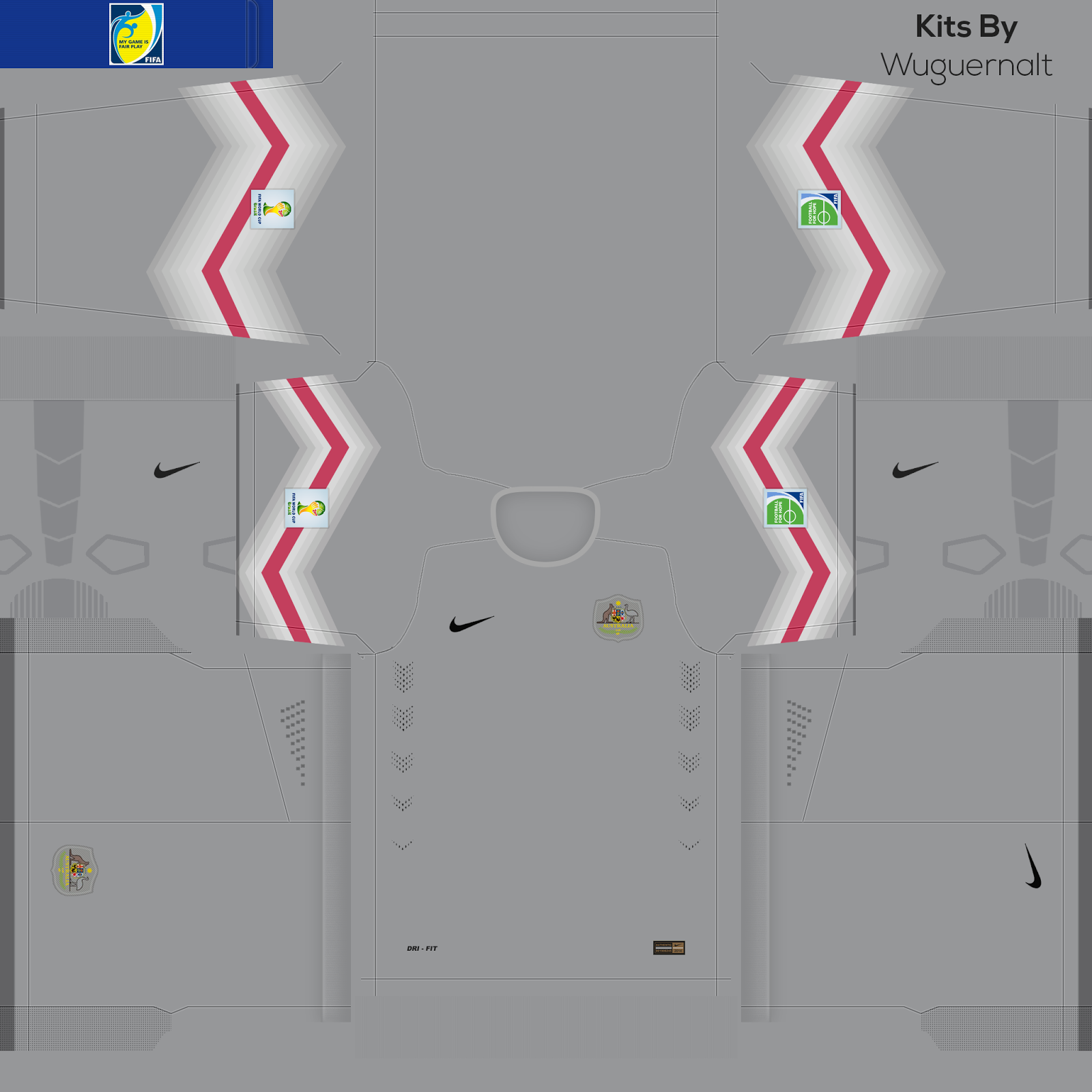 PES 2015 - EDIT: PES 2016 - Austrália - uniforme PS4