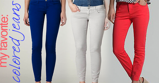 Glamoration: My Favorite: Colored Jeans