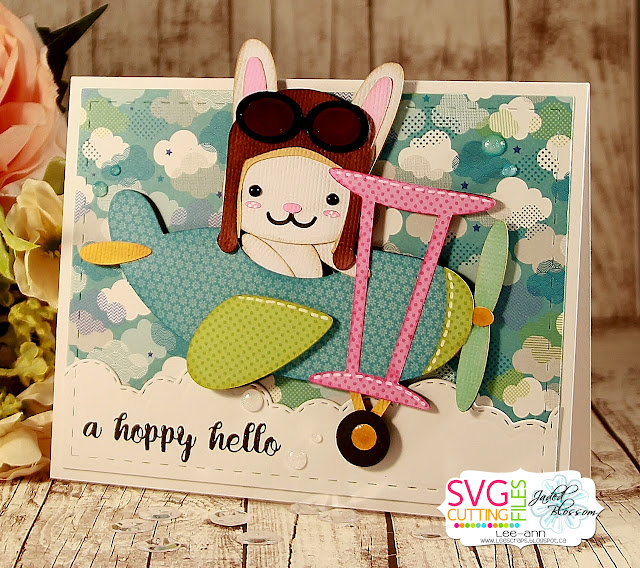 Snappy Scraps: Aviator Bunny from SVG Cutting Files