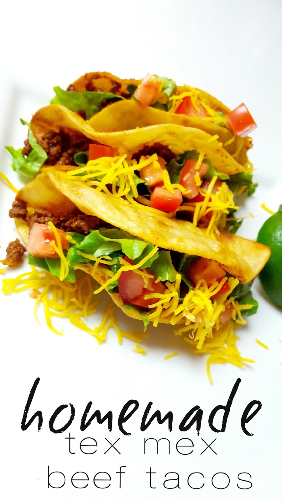 Yummy Homemade Tex Mex Beef Tacos - Lou Lou Girls
