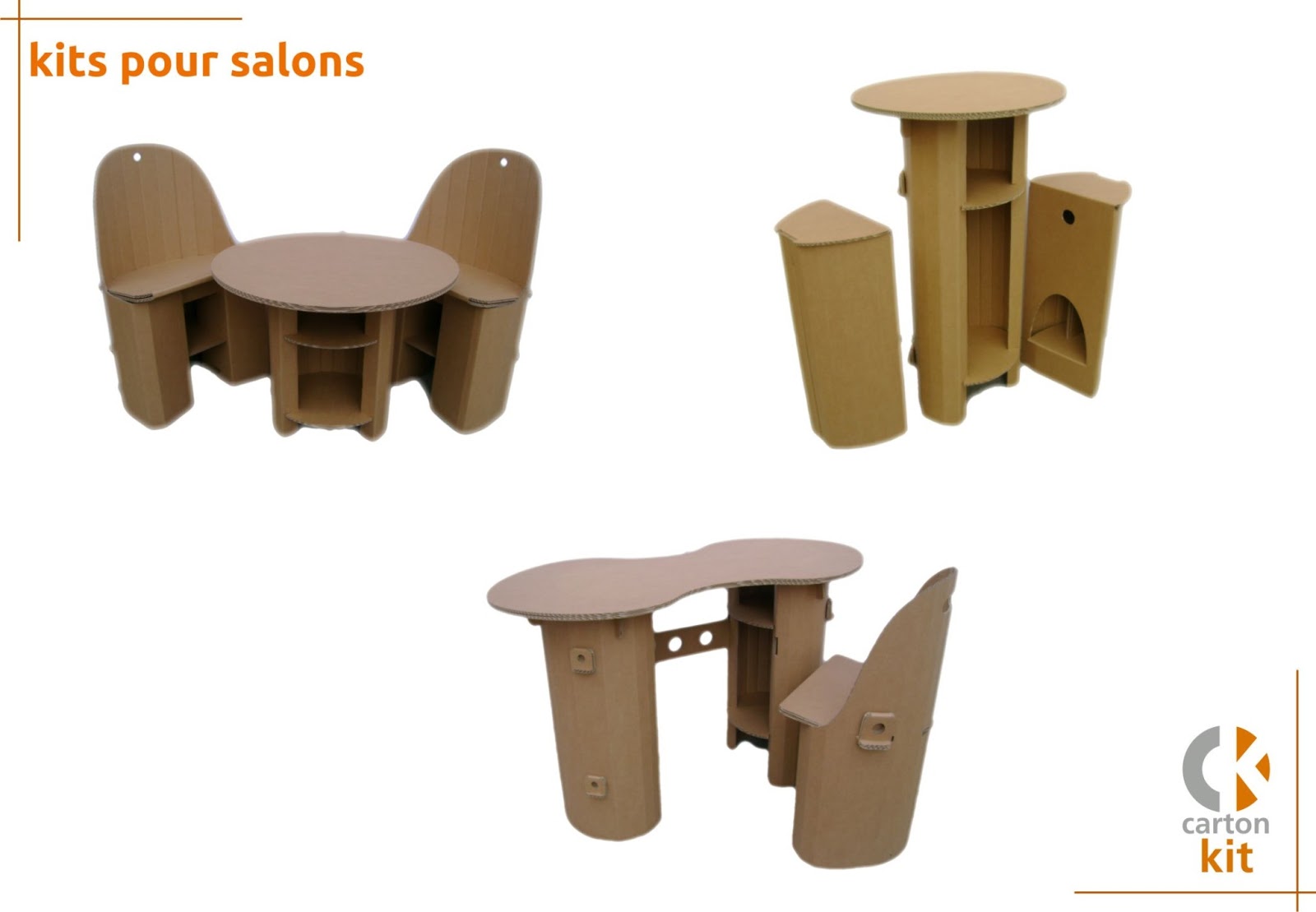 Carton Kit - Créations Objets et Meubles 100 % Carton: Stand carton