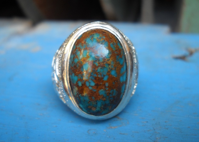 Lapak Batu Antik ( LBA ): PR68- Batu Pirus Persia Biru Urat Merah ...