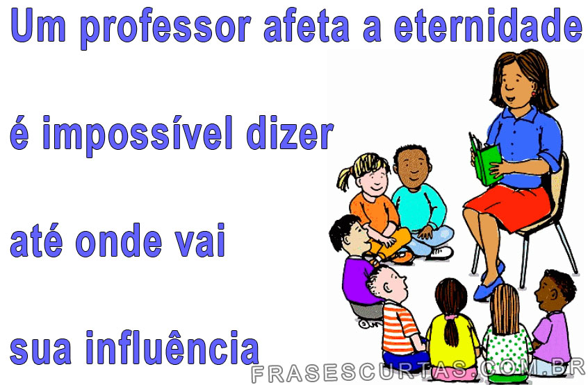 Frases sobre Professor - Homenagem ao Dia do Professor - Recados pro ...