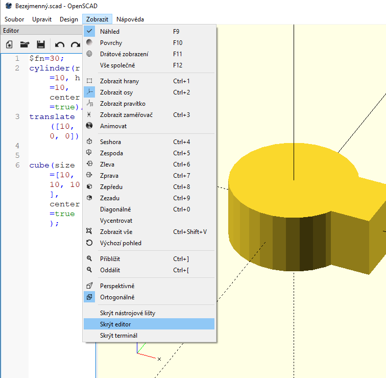 Zbyněk Šulc - Programátor: OpenSCAD a Visual Studio Code