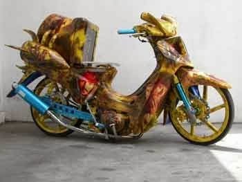 Modifikasi Airbrush Suzuki Shogun 110, Shogun 125, Shogun SP