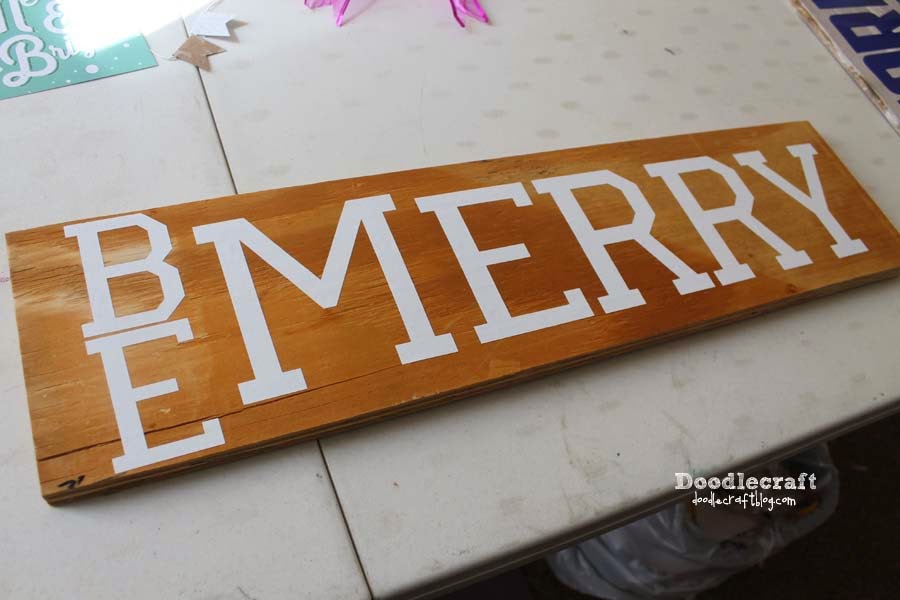 Be Merry Front Porch Sign!