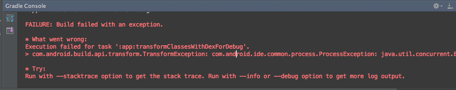 Dominoc925 Resolving Com Android Build Api Transform Transformexception For Task