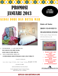 MARSHAENA COLLECTION: PROMOSI NON MEMBER JAN 2013- KEDAI DOBI
