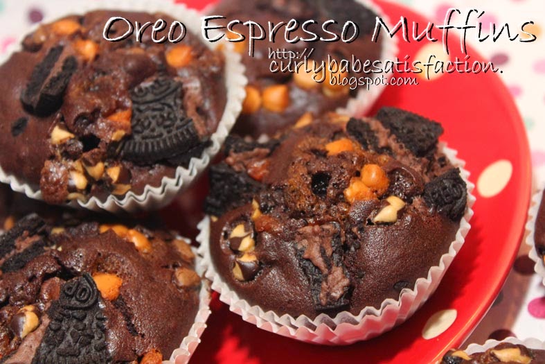 Curlybabe's Satisfaction: Oreo Espresso Muffins