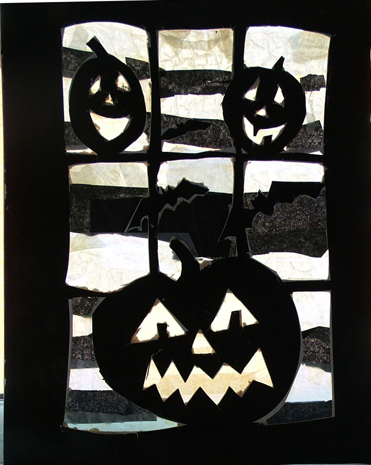 Art Project 3 - How to make a Halloween Stained Glass Window