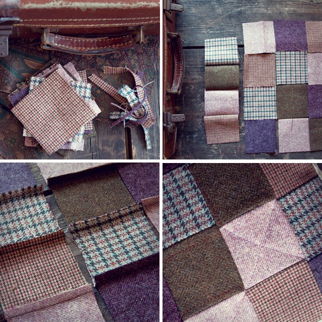 We Made This Home: Patchwork Tweed Cushion