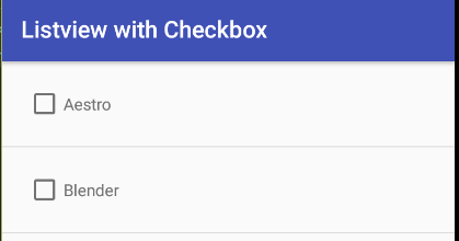 Listview with Checkbox in Android Example |Android App Development With ...