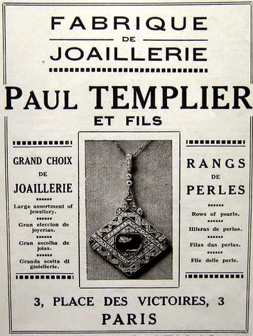 BIJOUX ET PIERRES PRECIEUSES: Raymond TEMPLIER, fils de Paul Templier