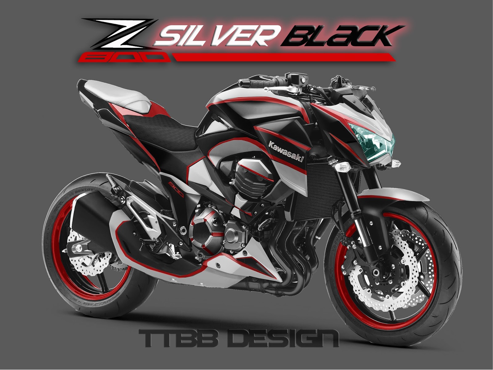TT BIGBIKE DESIGN: KAWASAKI Z800 DESIGN CONCEPT #2-3