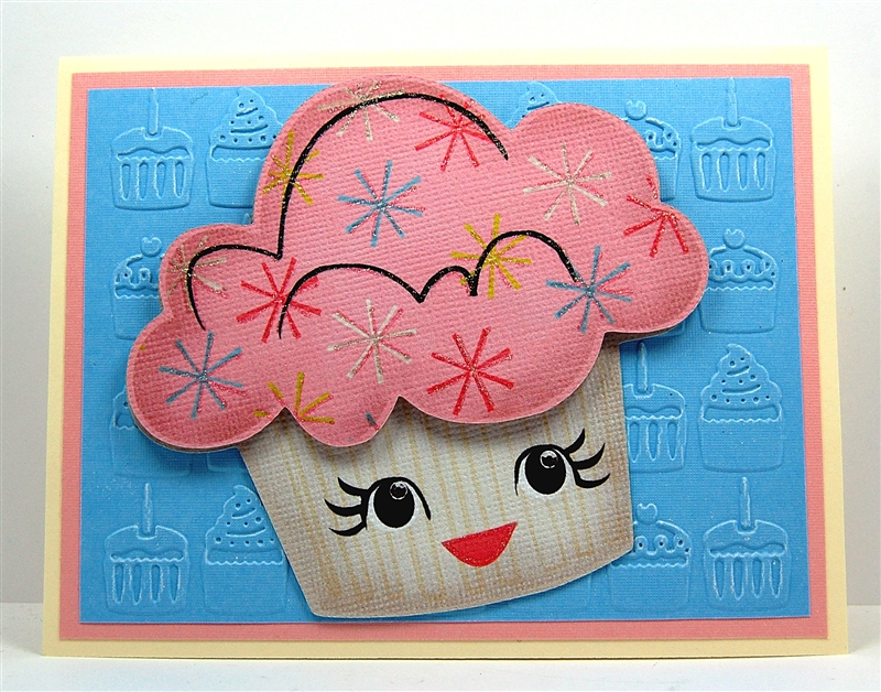 Capadia Designs: Cupcake Birthday Card