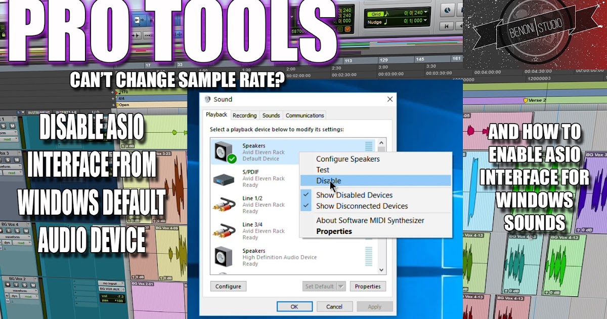 Pro Tools Quick Tips: ASIO Interface and Windows/PC Audio