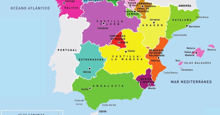 BLOG DE AULA DE 5º B: Mapa interactivo de las CCAA de España.