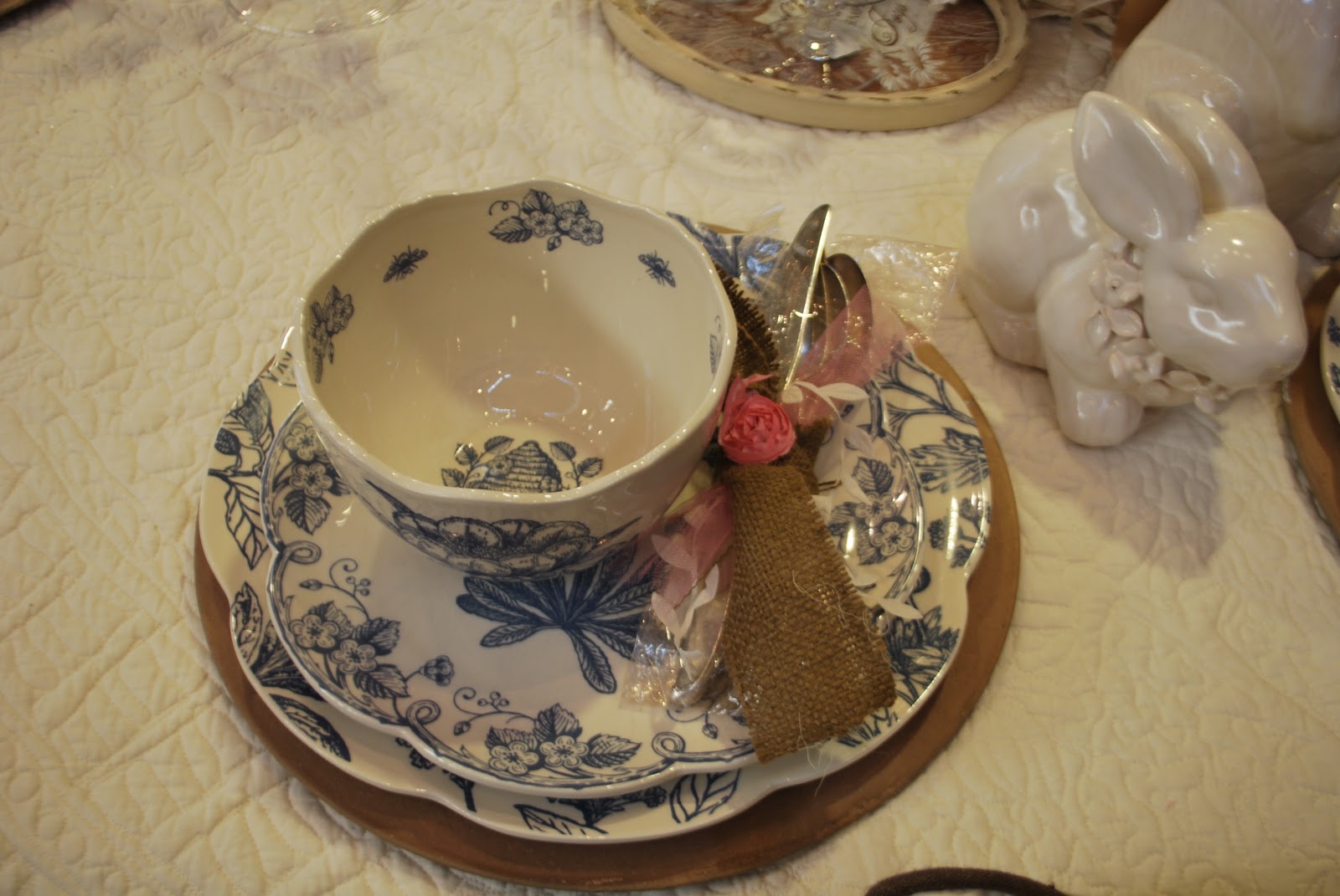 Isabelle Thornton Le Chateau Des Fleurs Easter Shabby Chic Table Setting