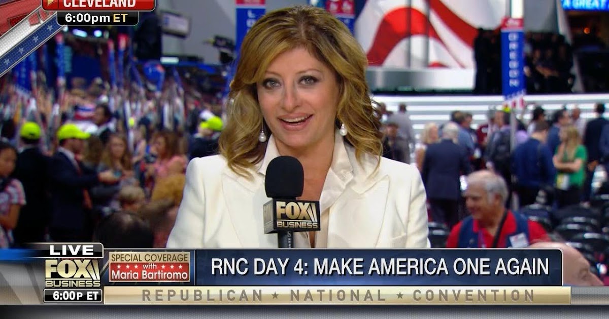 Ladies in Satin Blouses: Maria Bartiromo - white satin blouse under suit