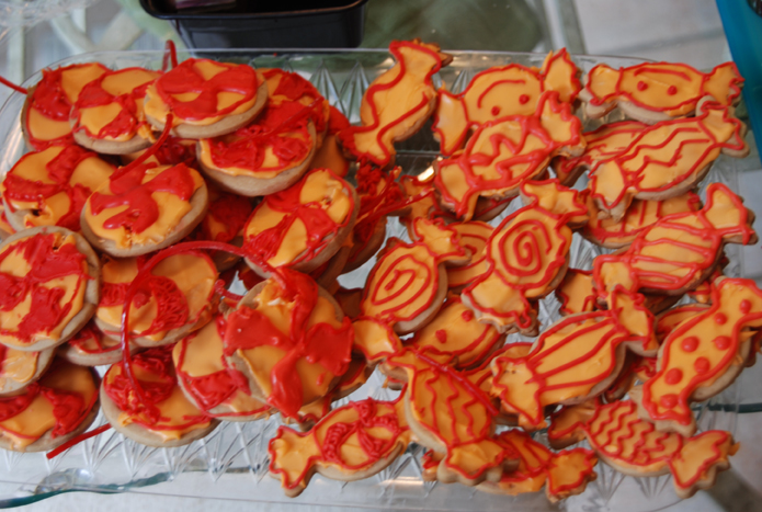Om Nom Cupcakes and Cut the Rope Cookies