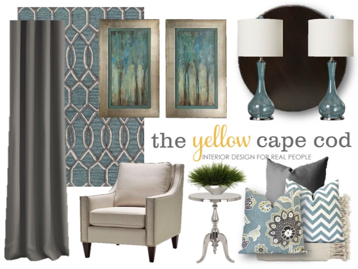 The Yellow Cape Cod: Three Rooms, One Design~ A Foyer, Living and ...