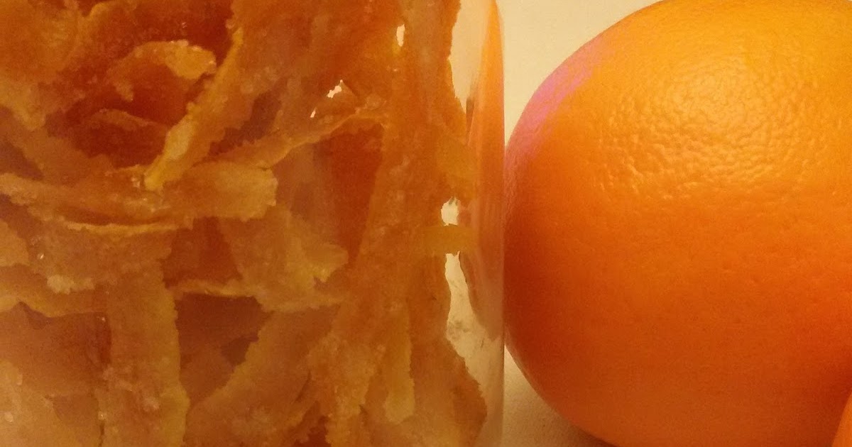 Sniegena: Apelsinų žievelių cukatos