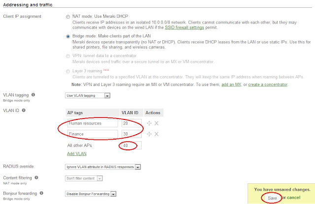 RapidHut- An IT Solution Company: VLAN Tagging on Meraki Access Points