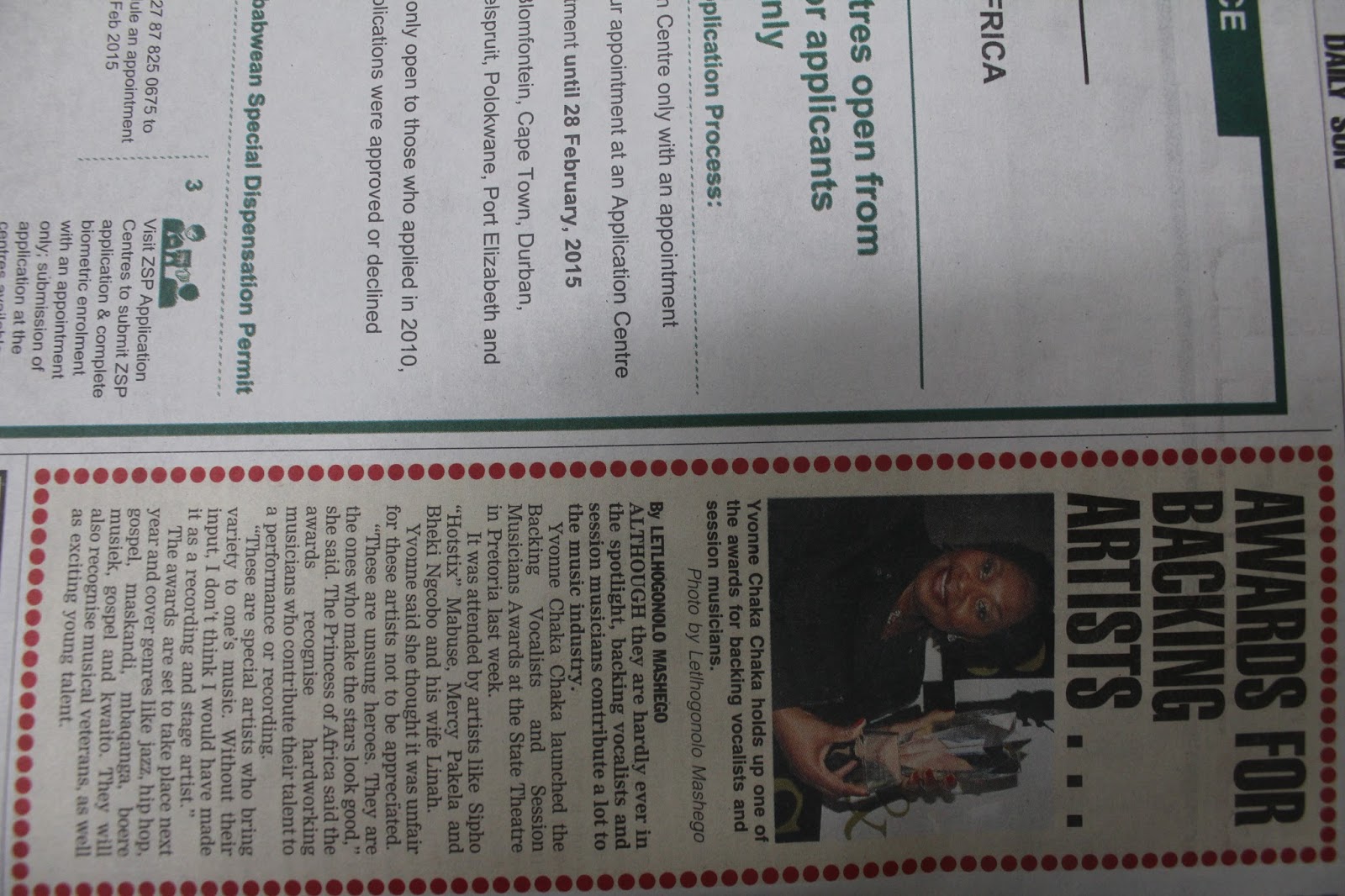 Tlhogi's feature blog