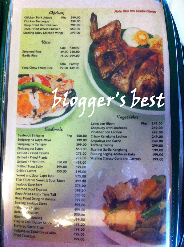 Blogger's Best Vacations, Places and Food Trips: Leslie's Restaurant ...