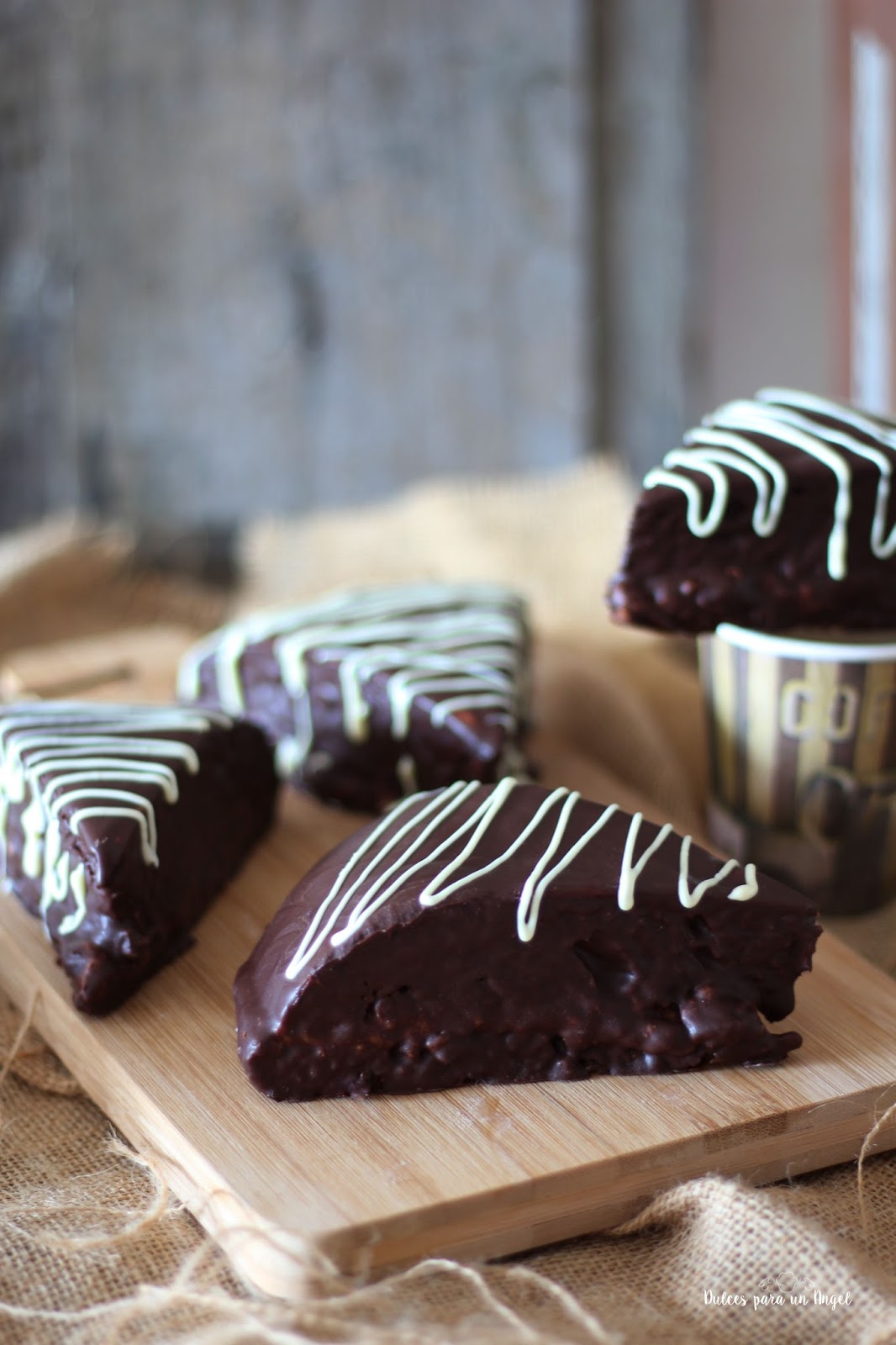 Dulces para un Angel: Triángulos de chocolate