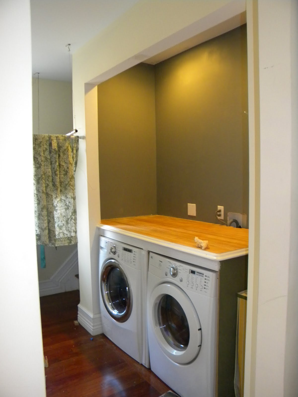 A Tailored Abode: A Laundry Room Makeover with Built-in folding area ...