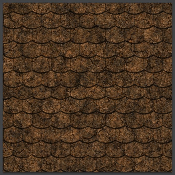 Game Texture Development: Cottage - Walls/Roof