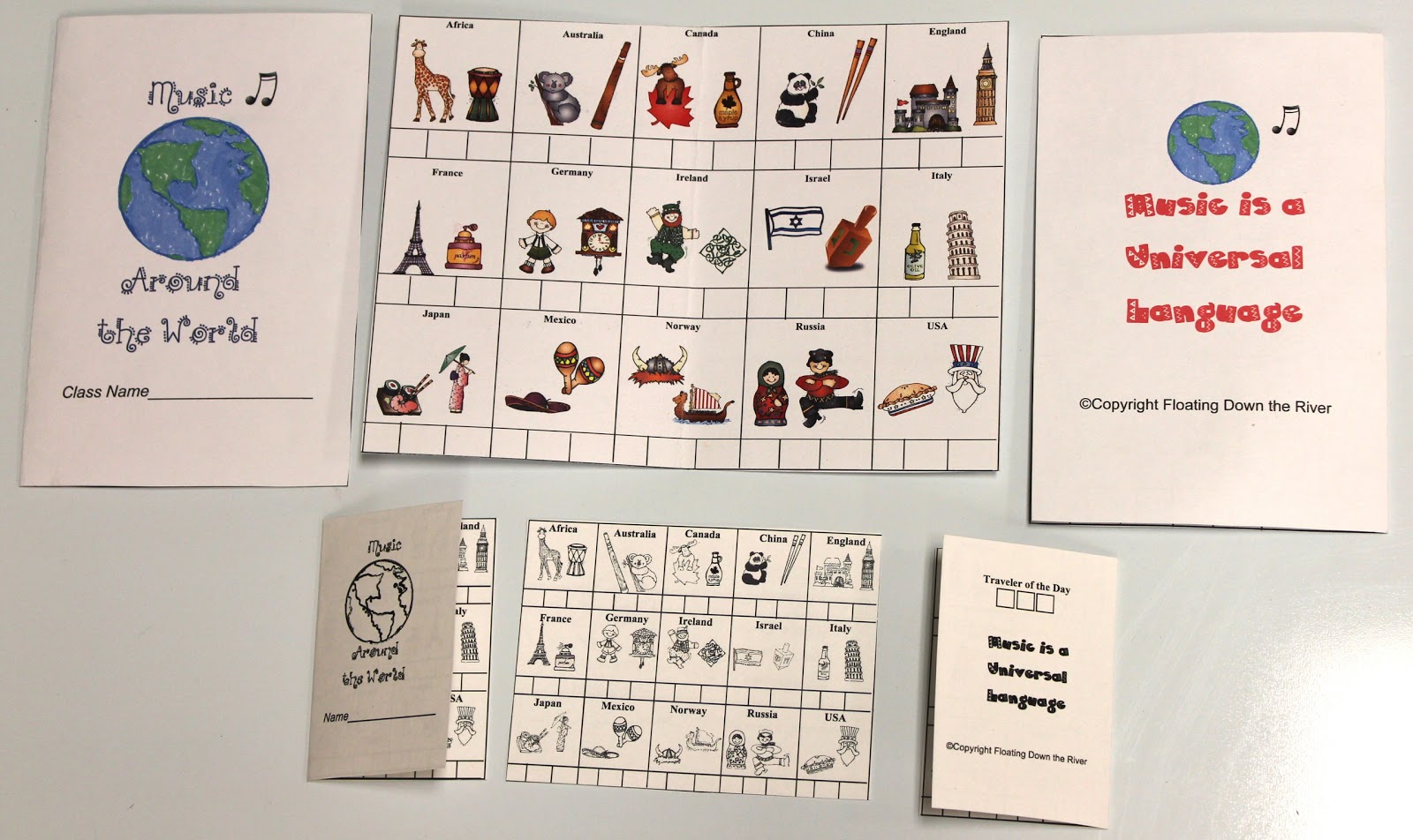 Around the World- My Theme for the Year - Floating Down the River