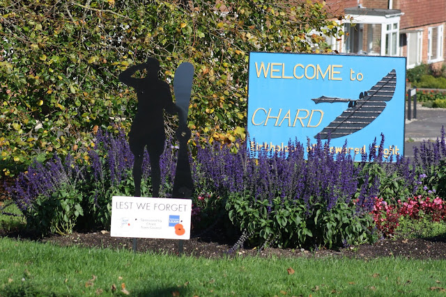 Views from Somerset: Remembrance figures in Chard, South Somerset.