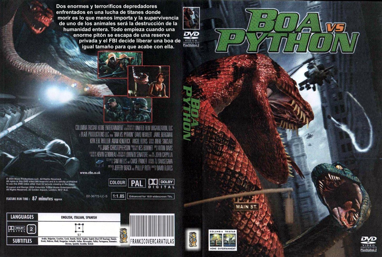 Todo El Terror Del Mundo: Boa vs. Piton ( ボア vs.パイソン) (Voas Enantion Pythona) (Boa Vs. Python ...