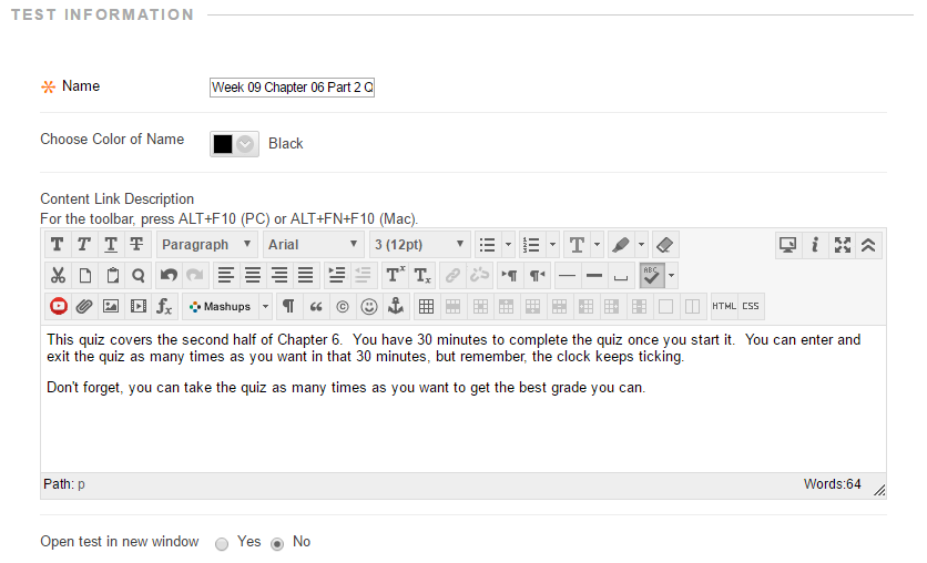 LCCC Blackboard Learn Tips and Tricks