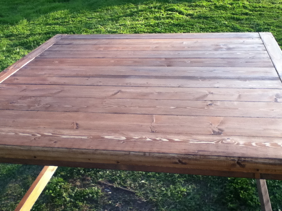 Handmade Rustic Furniture and Texas Woodcrafts: Table is almost done!
