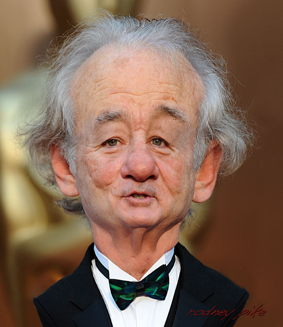Rodney Pike Humorous Illustrator: Bill Murray Handsome As Ever