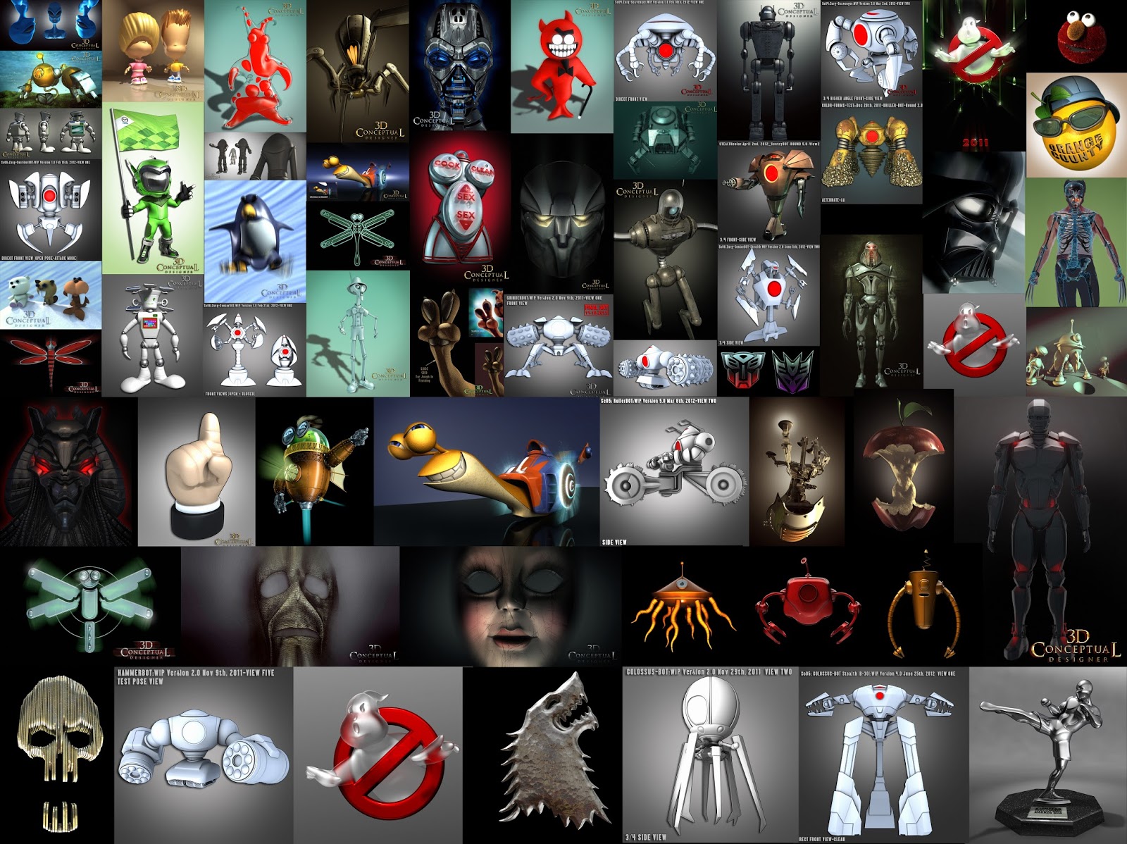 3DconceptualdesignerBlog: 3D Illustration Characters: 3D Character ...