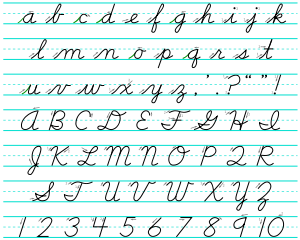 Telling Secrets: Cursive Writing