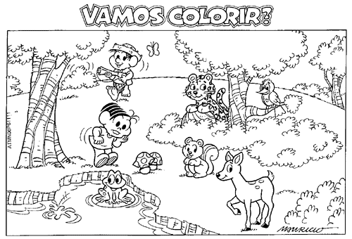 Cantinho da Professora Mônica: Dia do Índio - Com a Turma da Mônica